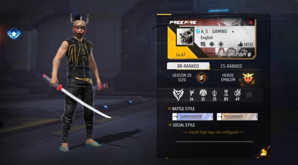 AS Gaming Free Fire ID: In-Game Stats, Income Details (2025)